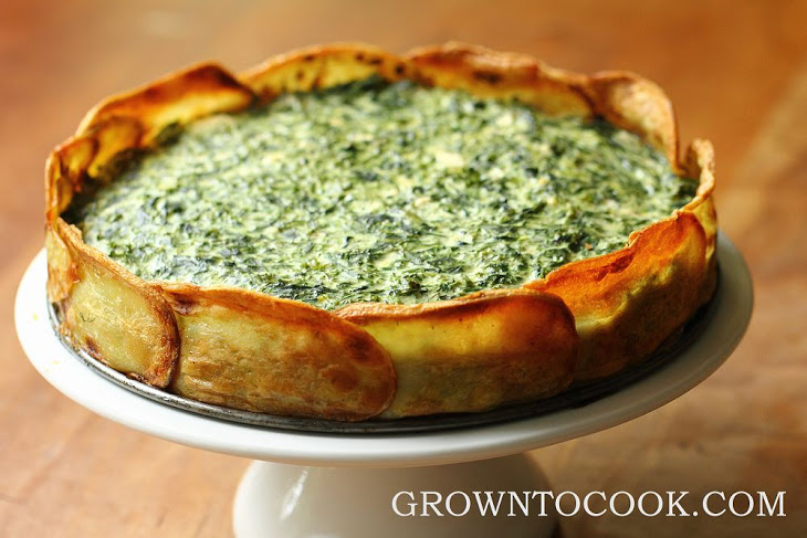 Spinach And Spring Herb Torta In Potato Crust Recipe