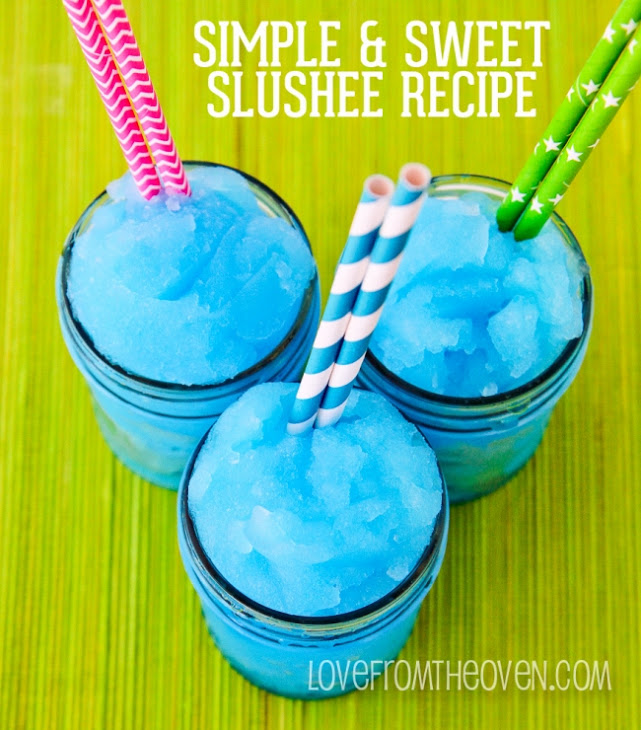 Easy Homemade Blue Raspberry Slushee Recipe